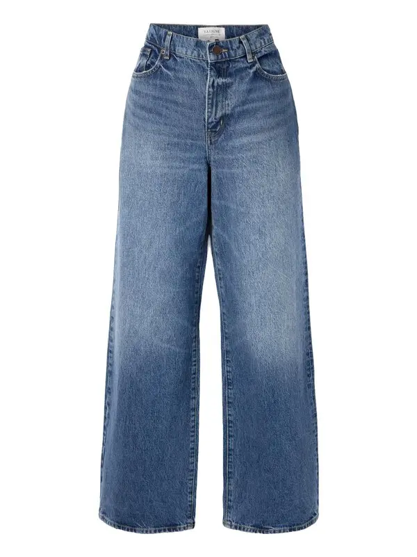LA LIGNE Isadora High-rise Wide-leg Jeans - Blue