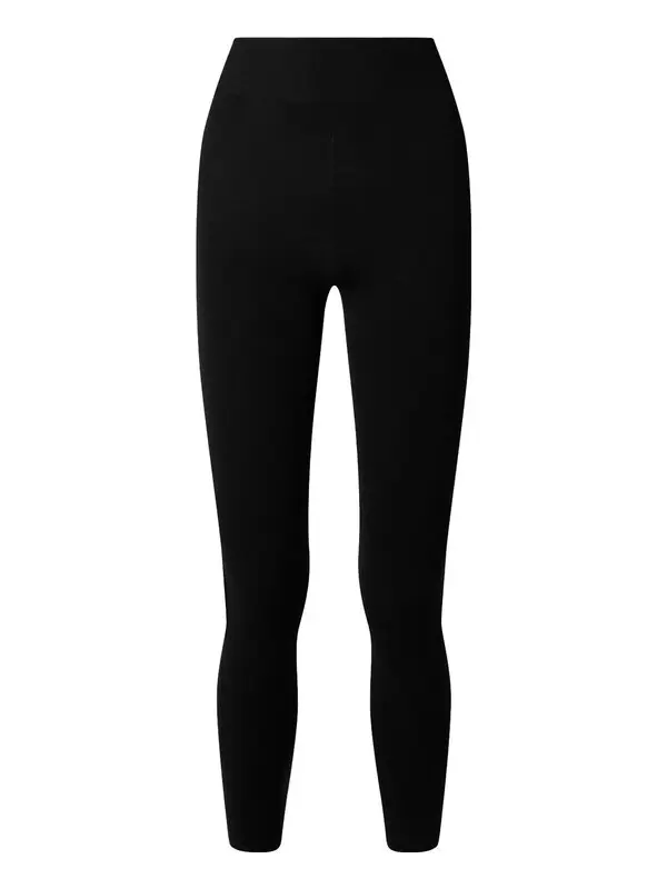 THE ROW Mimika Knitted Leggings - Black