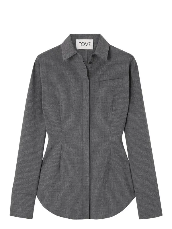 Tove Elvin Woven Shirt - Gray