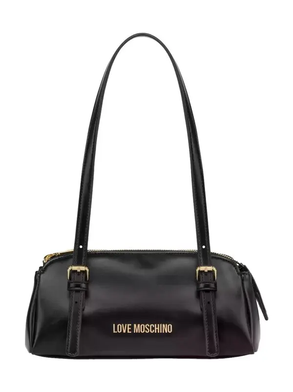 Moschino Buckle Shoulder Bag - Black
