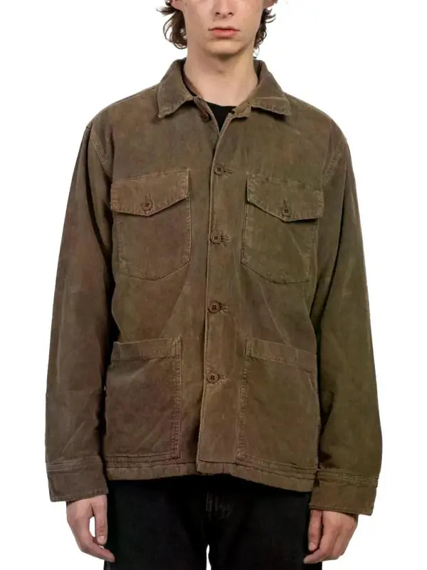 Hartford Button-fastening Shirt Jacket - Brown