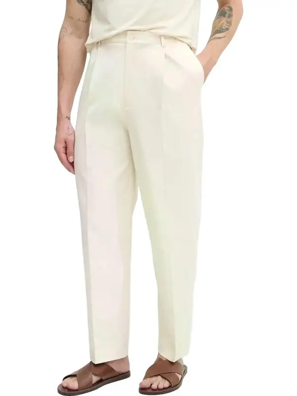 MARCIANO Adam Pleated Trousers - Neutrals