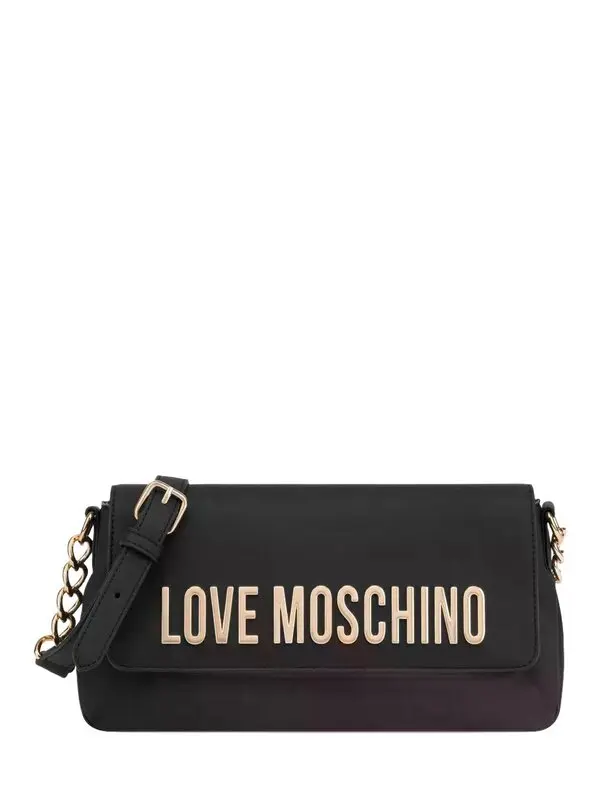 Moschino Chain Shoulder Bag - Black