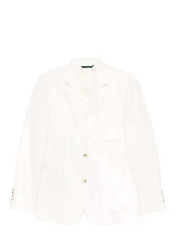 Lacoste Blazer With Front Pockets - White