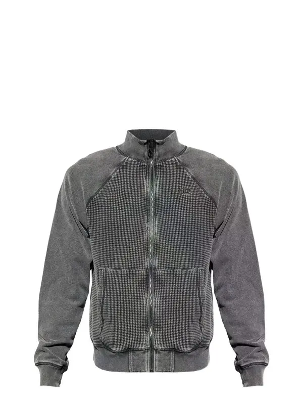 DIESEL® S-wafy-zip-rag Sweatshirt - Grey
