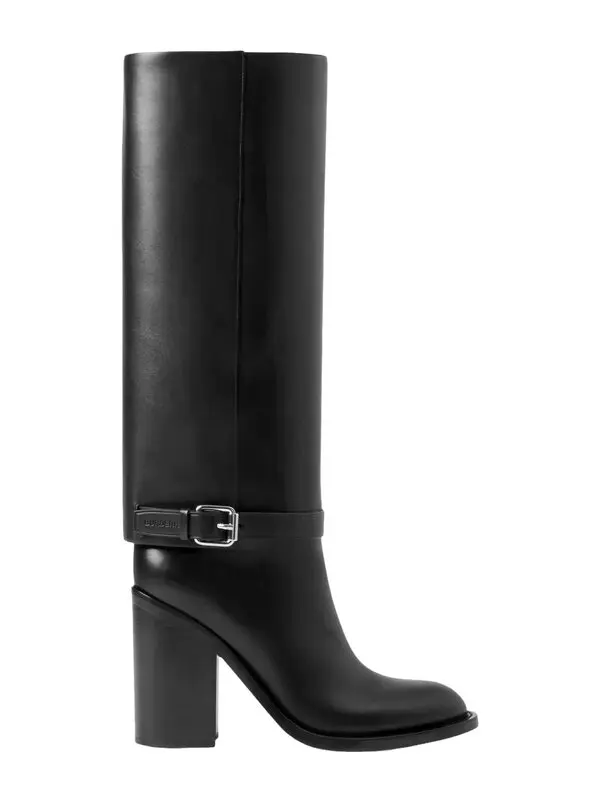 Burberry Leather Knee-high Boots - Black