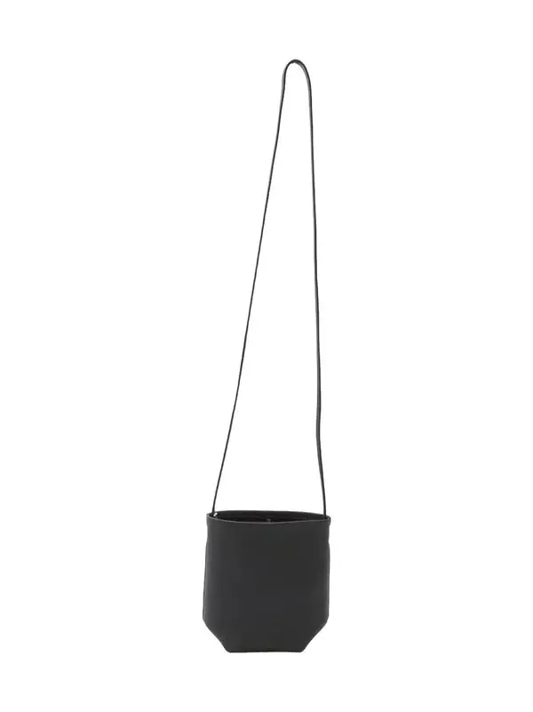 THE ROW Mini N/s Park Leather Crossbody Bag - Black