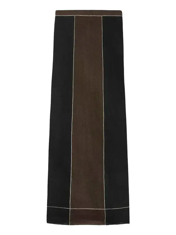 Tory Burch Panelled Midi Skirt - Black