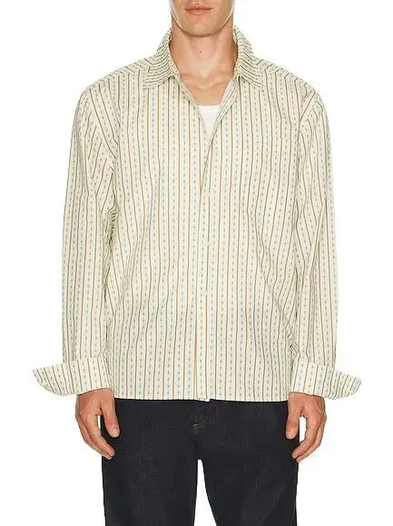 PERCIVAL Binding Oversized Pearce Shirt - Ecru