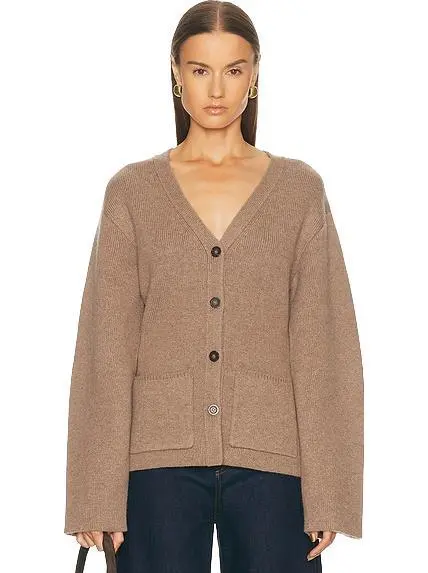 EAVES Sophie Structured Cardigan - Pecan