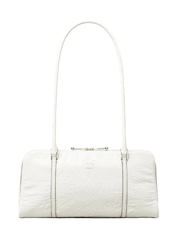 Tory Burch Crinkle Leather Satchel - White
