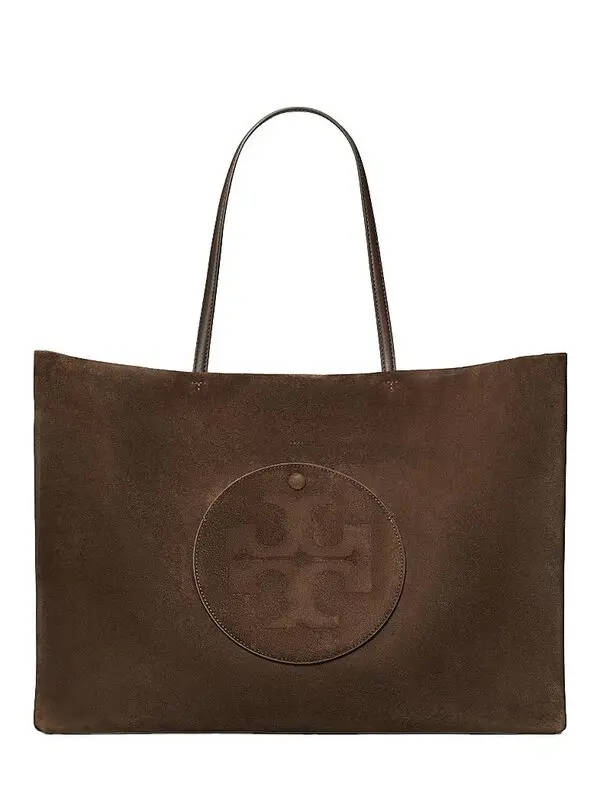 Tory Burch Ella Suede Tote - Pine Bark