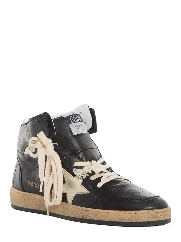 Golden Goose Sky Star High-top Sneakers - Black/white