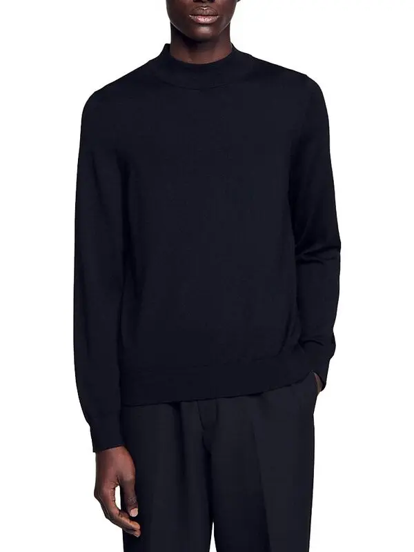 Sandro Wool Sweater - Black