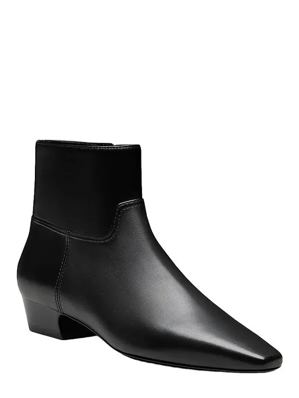 STUART WEITZMAN Stassi Zip Booties - Black