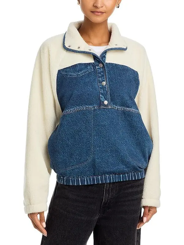 Rag & Bone Miramar Fleece Pullover - Almda