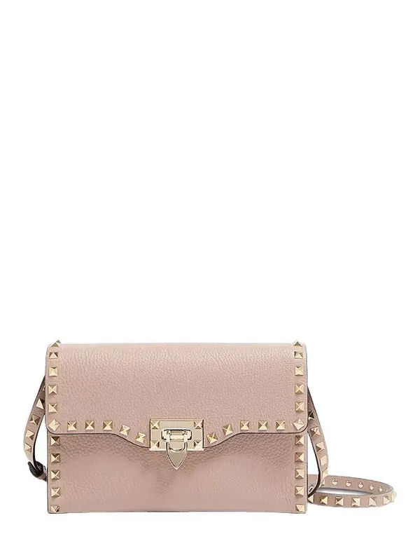 Valentino Garavani Rockstud Small Shoulder Bag - Poudre