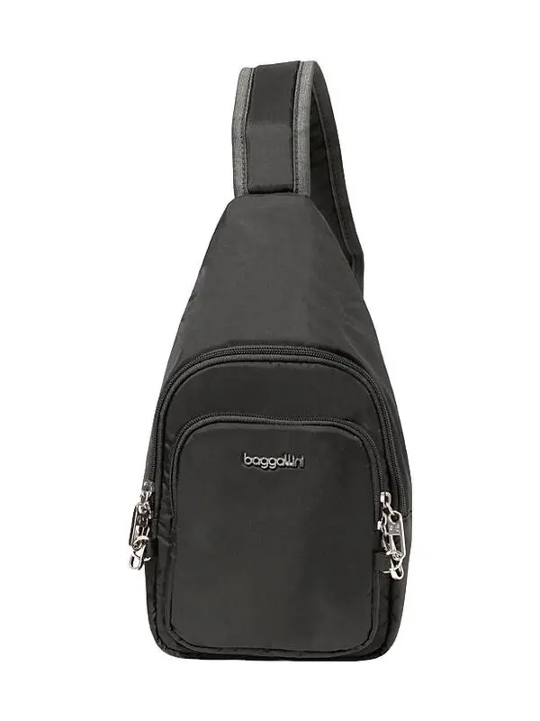 BAGGALLINI Travel Smart Edit Securtex Anti-theft Daytripper Sling Bag - Charcoal
