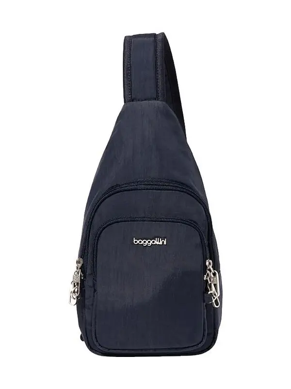 BAGGALLINI Travel Smart Edit Securtex Anti-theft Daytripper Sling Bag - French Navy Twill