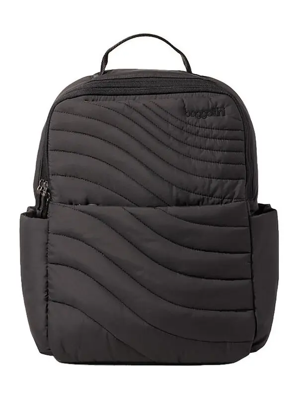 BAGGALLINI Wave Backpack - Black Wave Puff