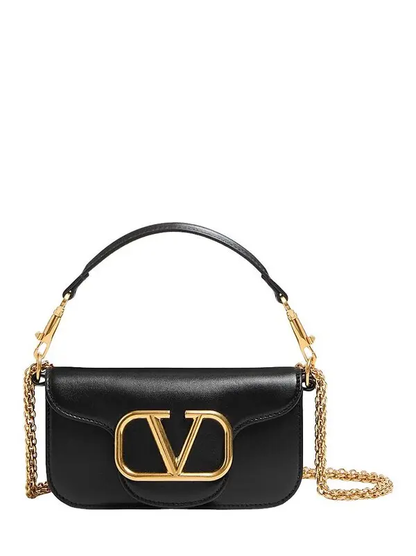 Valentino Garavani Loco Small Vlogo Shoulder Bag - Black