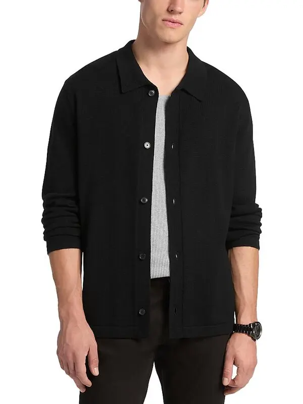 Michael Kors Merino Wool Cardigan - Black