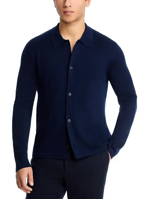 Michael Kors Merino Wool Cardigan - Midnight