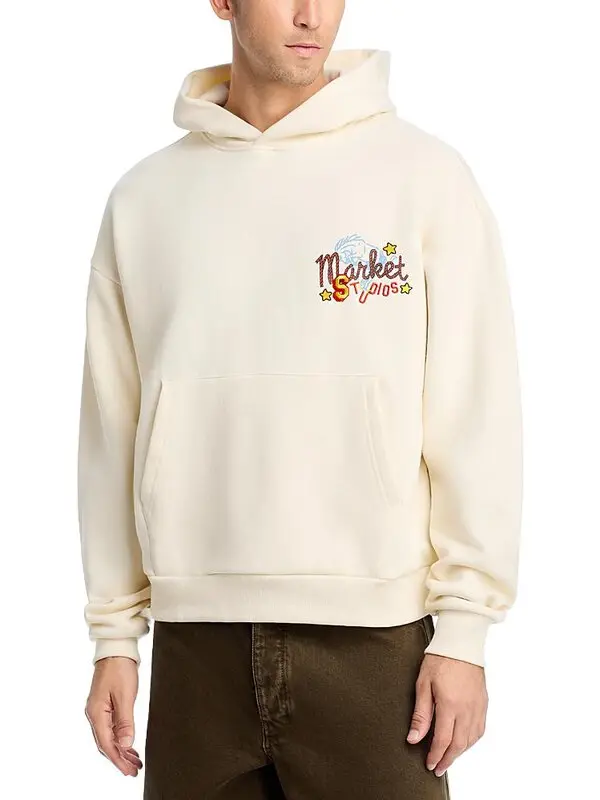 MARKET Desert League Graphic Hoodie - Unbleached Coton