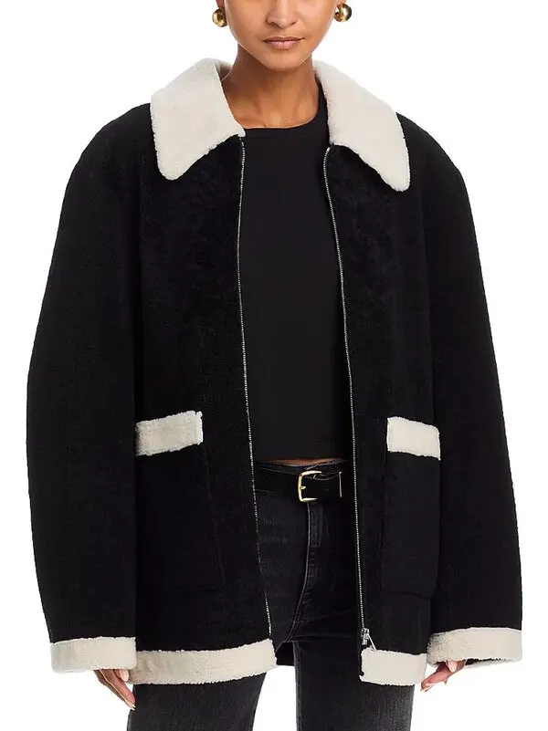 FRAME Shearling Jacket - Black