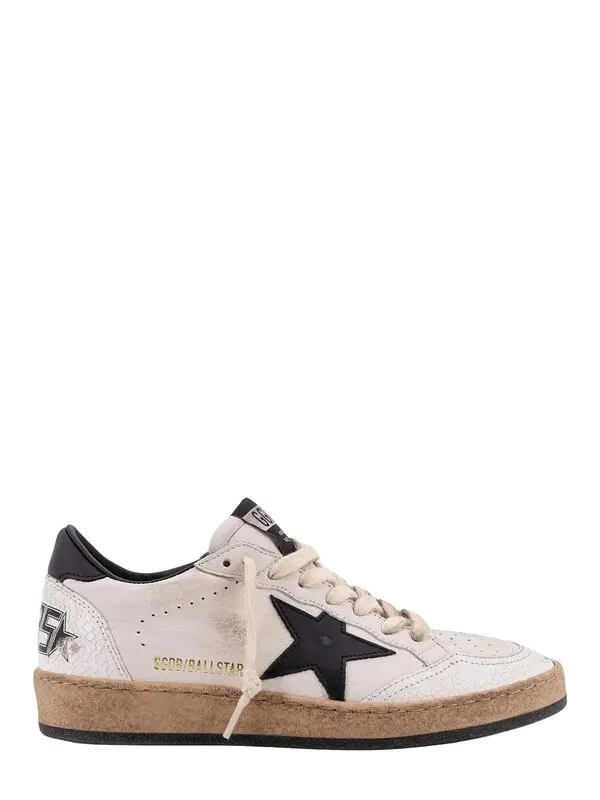 GOLDEN GOOSE Ball Star Leather Sneakers - White