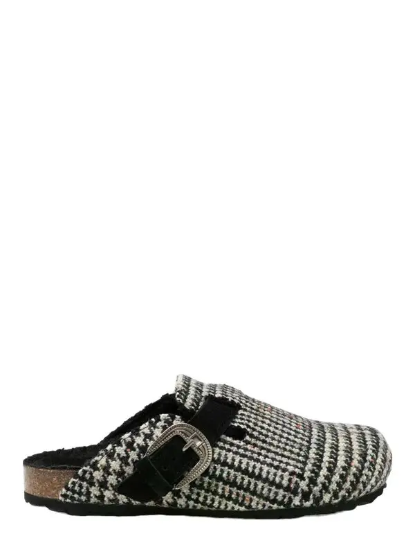 TAJI X Faliero Sarti Tweed Mules - Black