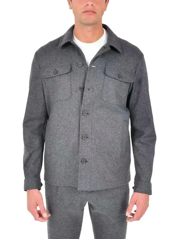 DRUMOHR Buttoned Pocket Shirt - Grey