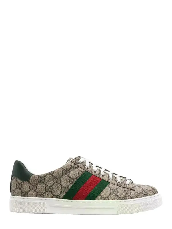 Gucci Ace Gg Supreme Canvas Sneakers - Neutrals