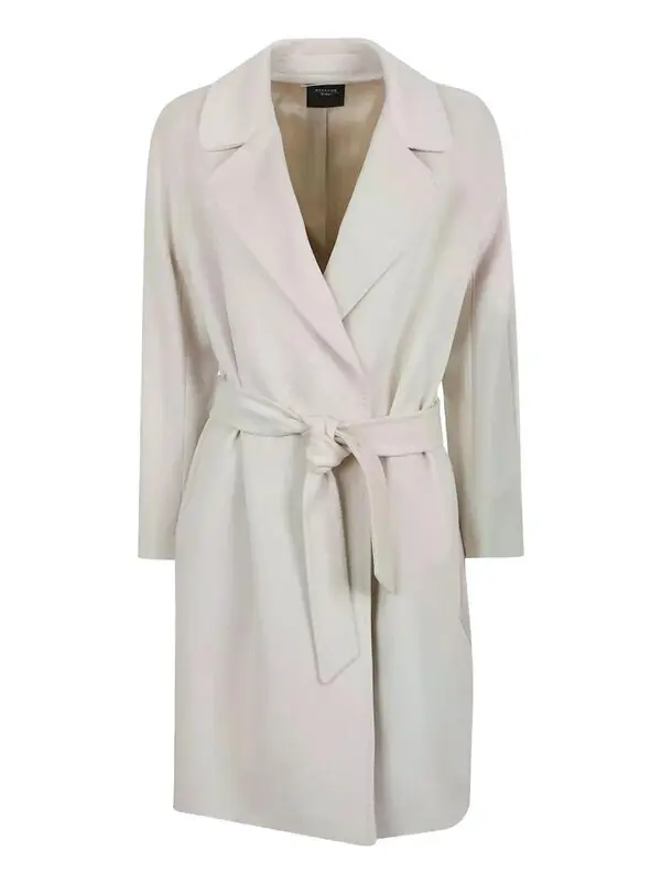 Max Mara Belted Wool Coat - Neutrals