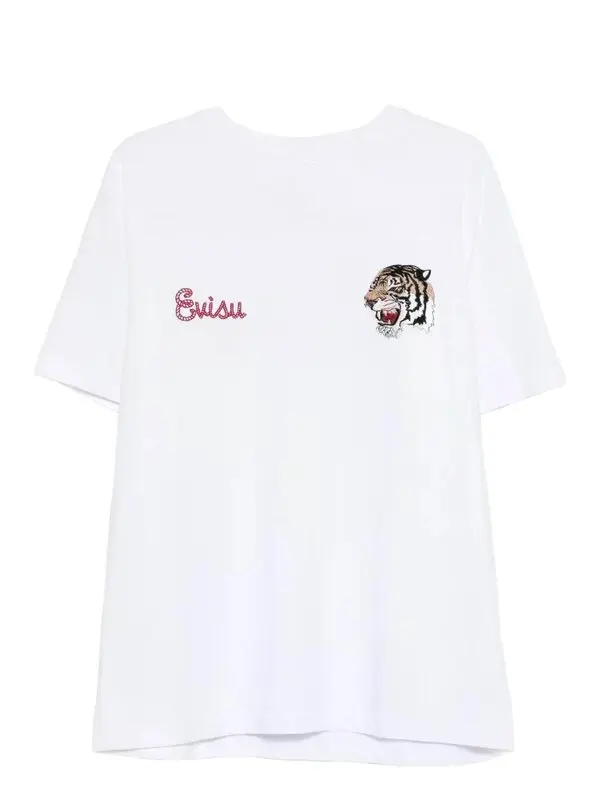 EVISU Tiger Cotton T-shirt - White