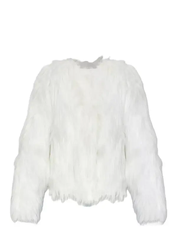 STAND STUDIO Eilish Faux-fur Jacket - White