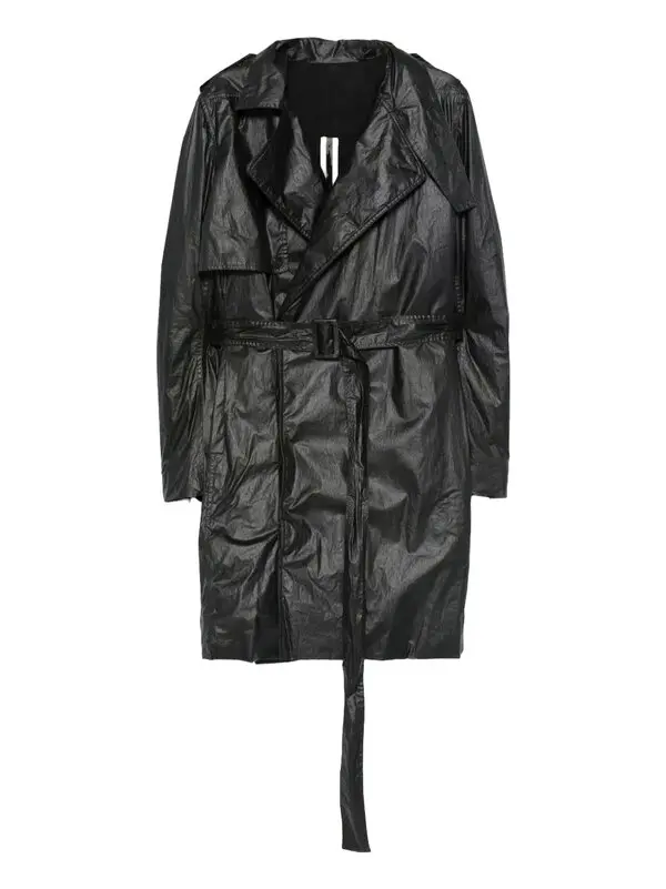 Rick Owens Belted Coat - Black
