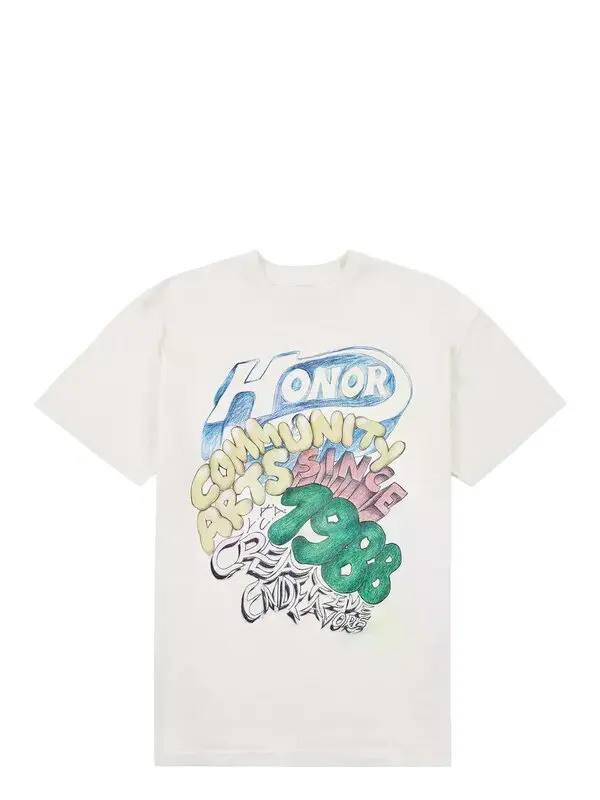 HONOR THE GIFT Graphic-print T-shirt - Neutrals