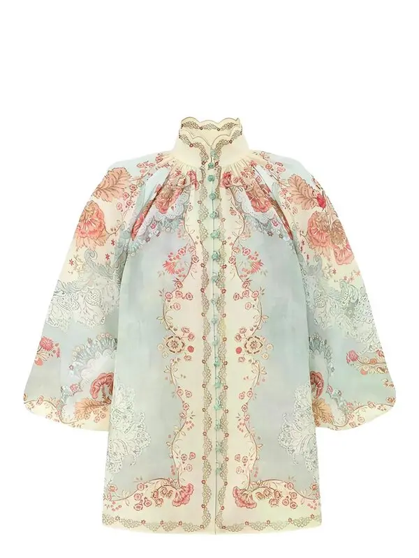 Zimmermann Daylight Puff-sleeves Blouse - Neutrals