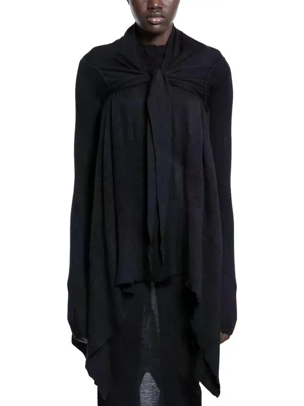 Rick Owens Hollywood Tied Medium Wrap - Black
