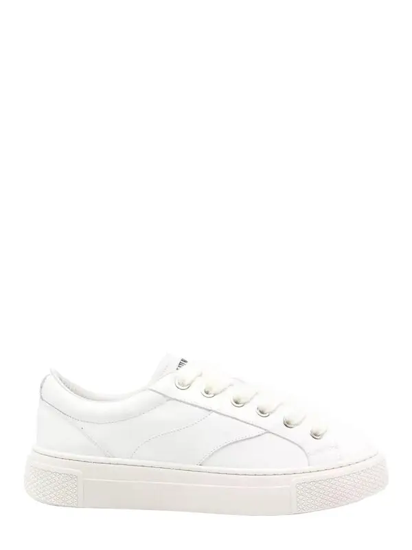 STATE OF ORDER Logo Detail Lace-up Trainers - White