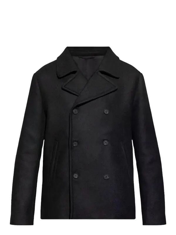 DIESEL® Double-breasted Coat - Black