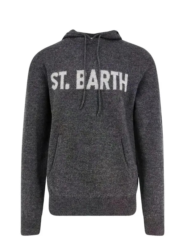 MC2 SAINT BARTH Kangaroo-pocket Hoodie - Grey