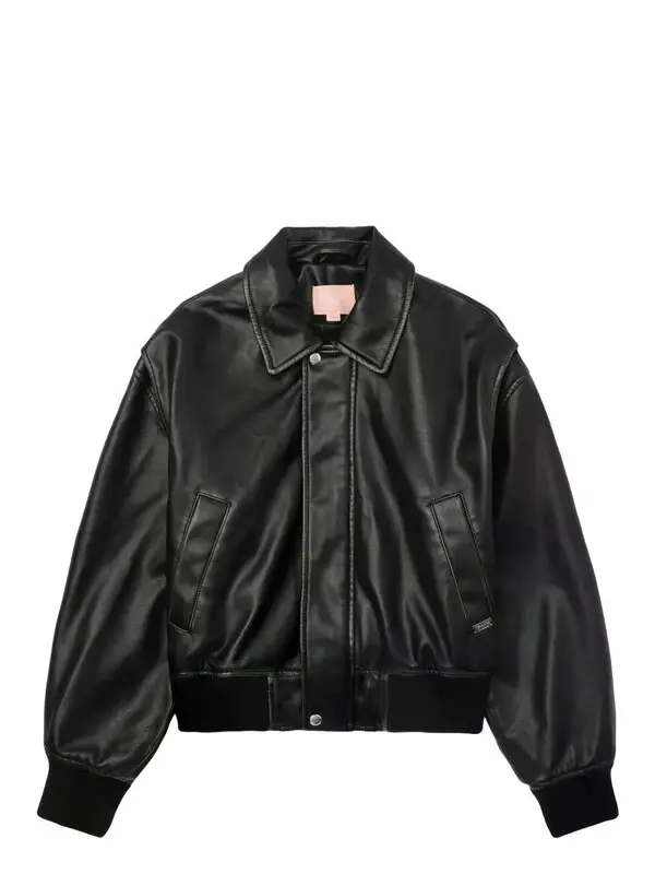 A BATHING APE Ribbed-trim Jacket - Black