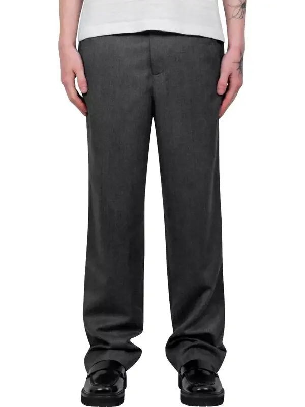 ANOTHER ASPECT 1.0 Tonal-stitching Trousers - Grey