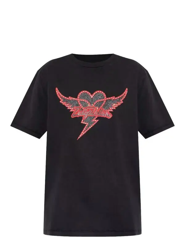 Zadig&Voltaire Edwin Heart Graphic T-shirt - Black