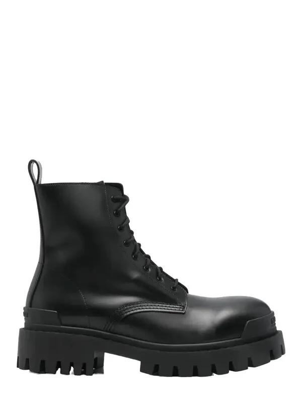 Balenciaga 49mm Lace-up Boots - Black
