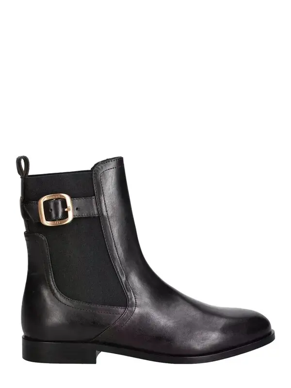 TWINSET Buckle-strap Chelsea Boots - Black