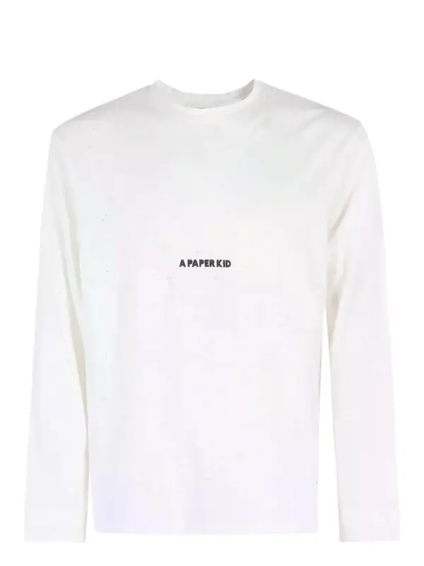 A PAPER KID Long-sleeve T-shirt - White