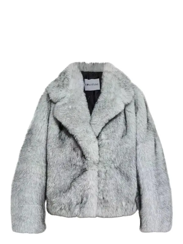 STAND STUDIO India Faux Fur Jacket - Grey